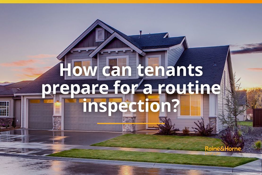 How can tenants prepare for a routine inspection?